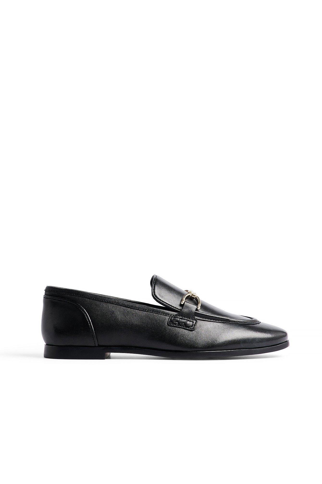 Slim Leather Loafers Black | NA-KD