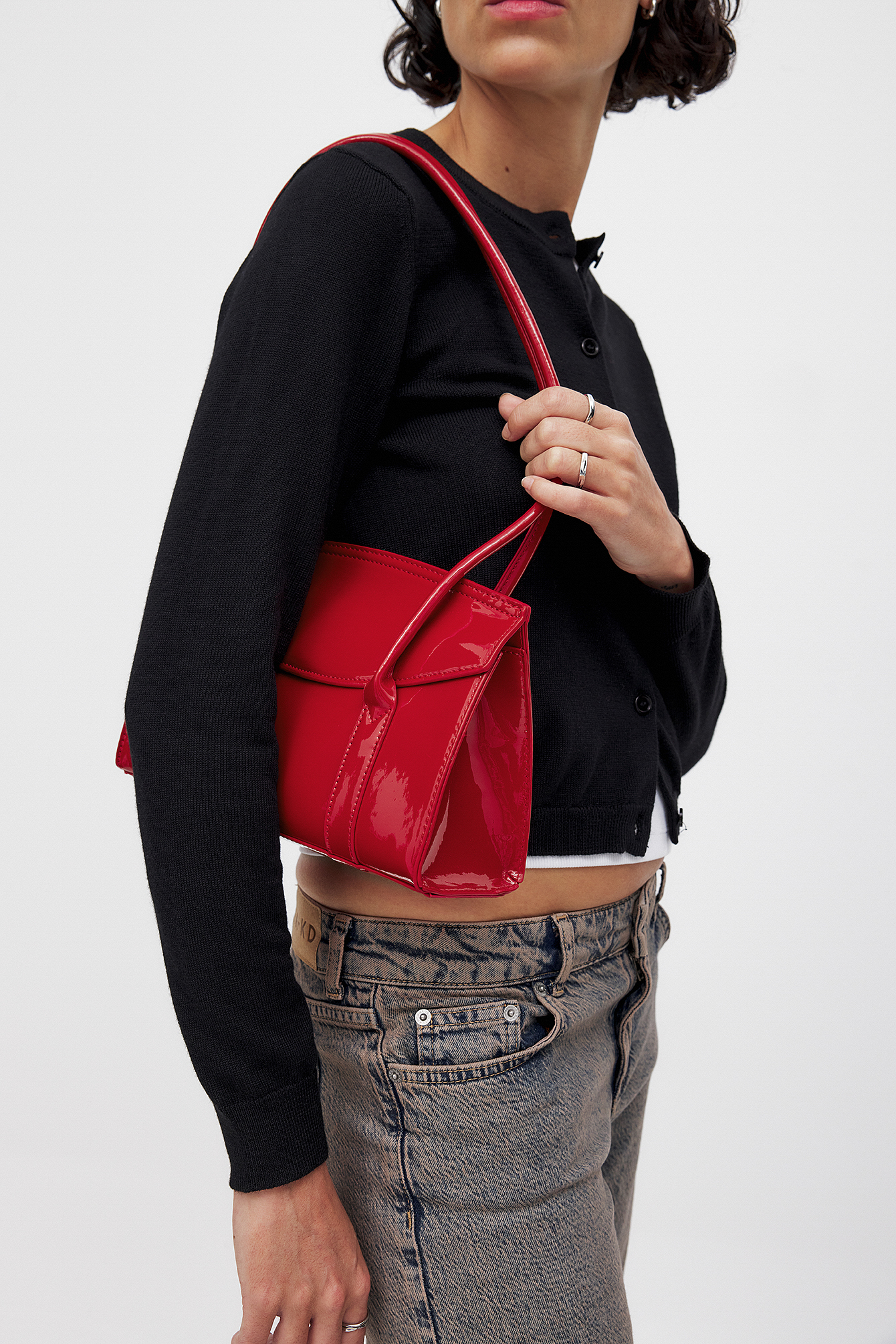 Slim Strap Shoulder Bag Red | NA-KD