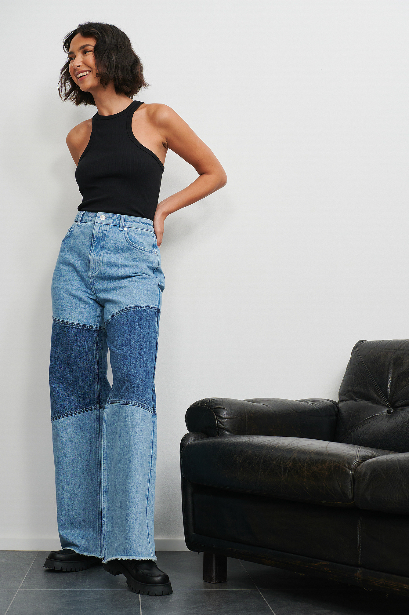 Color Block Denim Blue | na-kd.com