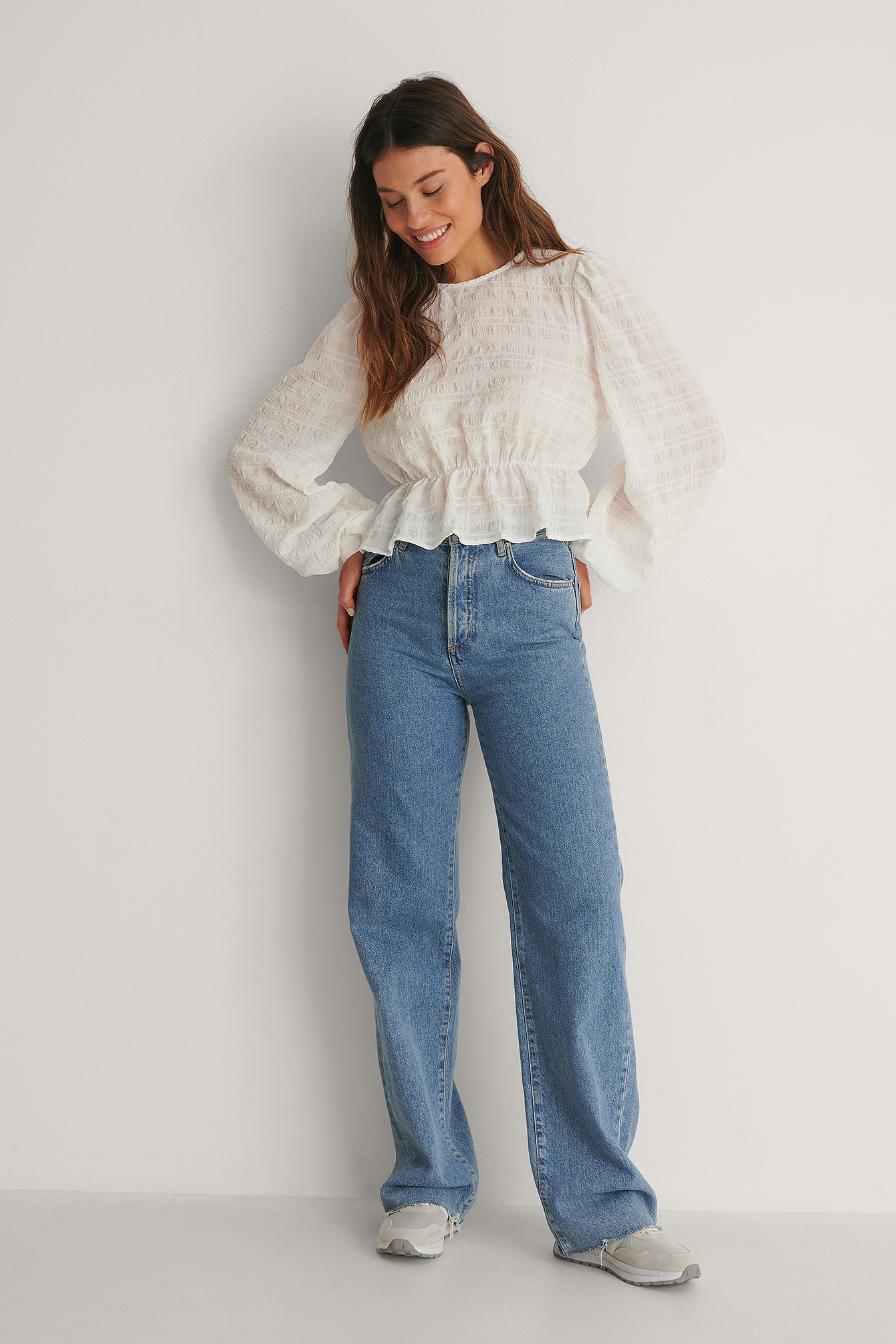 Structured Blouse White | na-kd.com