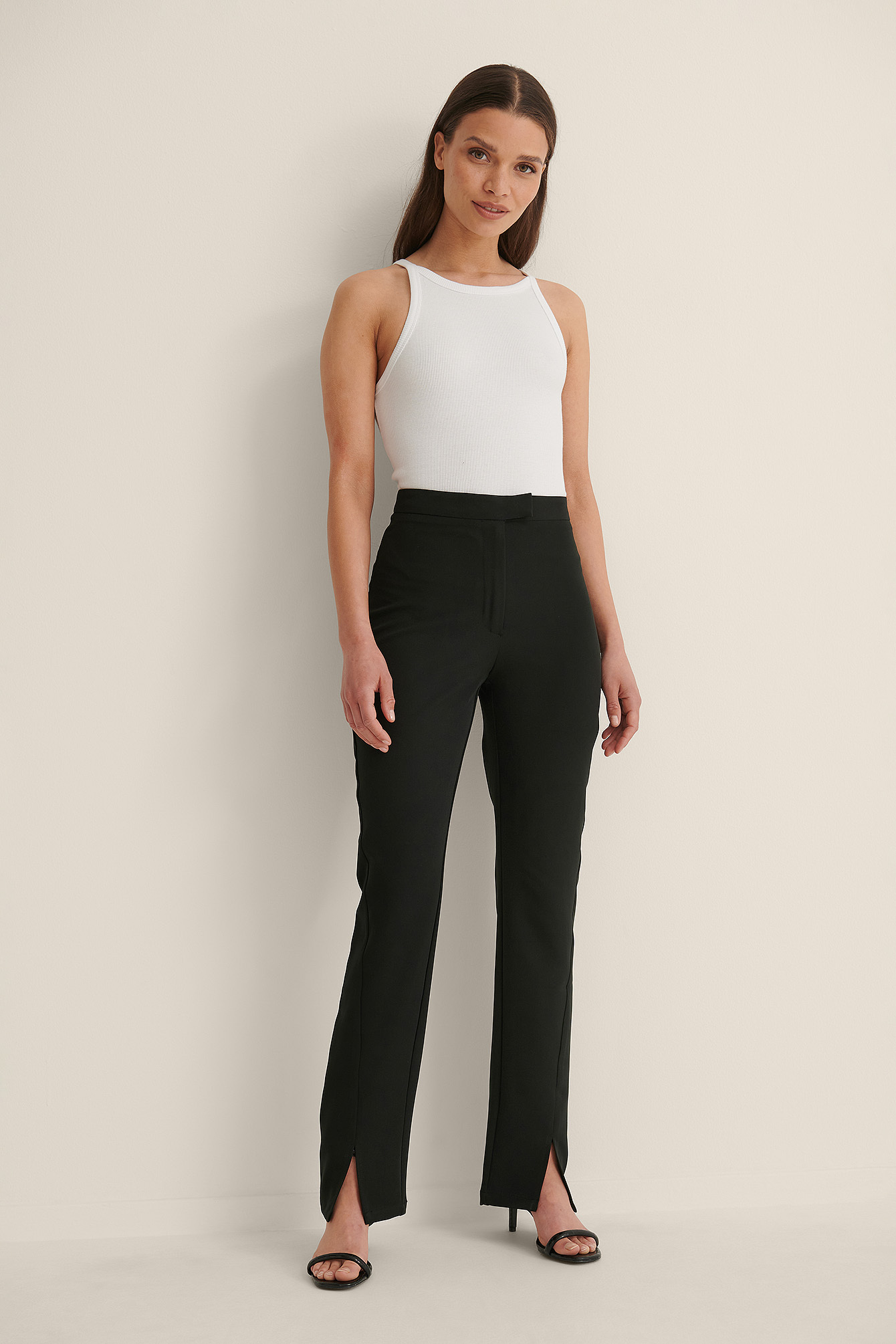 Front Slit Suit Pants Black | na-kd.com