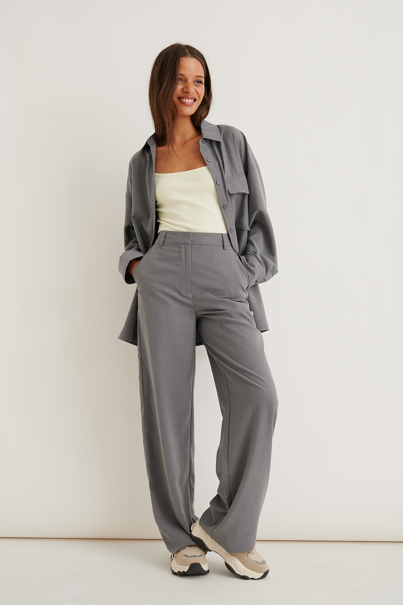 Ribbed High Cut Body White | na-kd.com