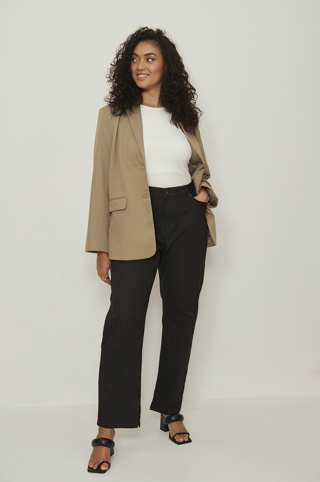 Racerback Singlet Offwhite | na-kd.com