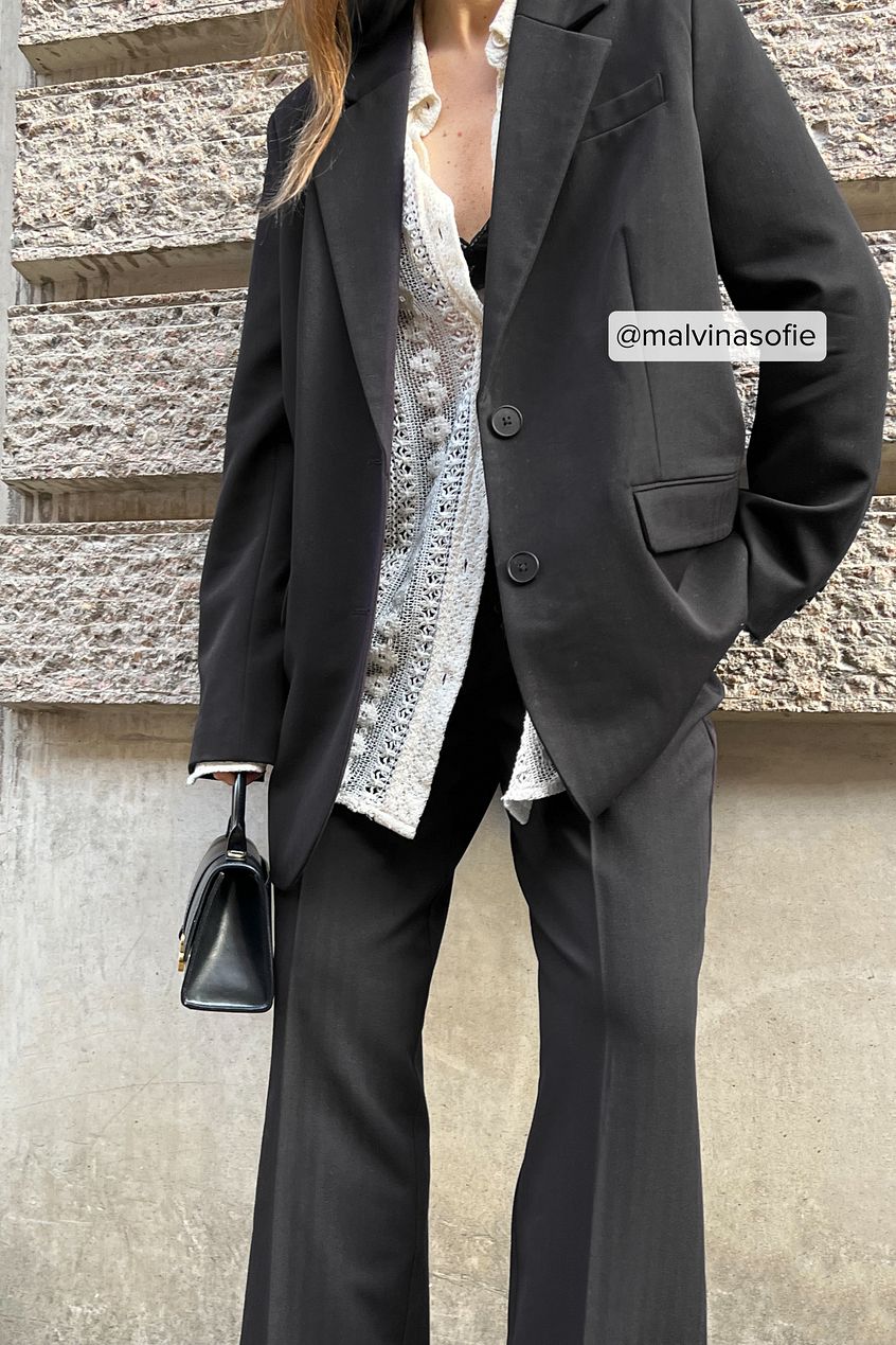 Heavy Oversized Blazer Black | na-kd.com