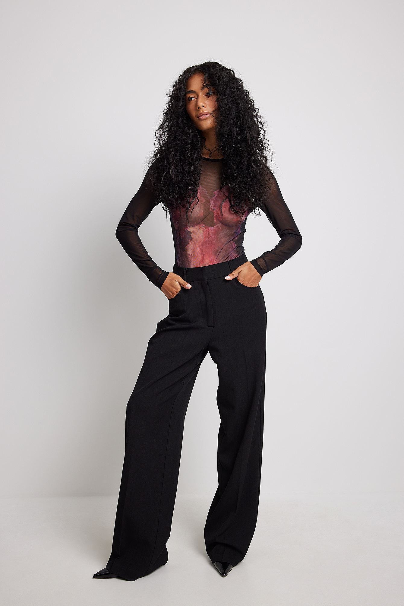 Mesh Printed Body Multicolor | na-kd.com