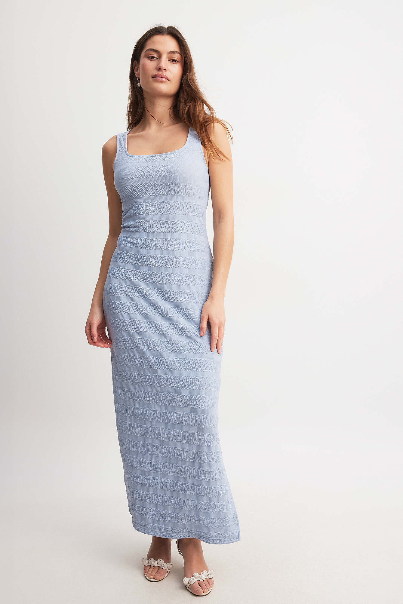 Structured Midi Dress Blue | NA-KD