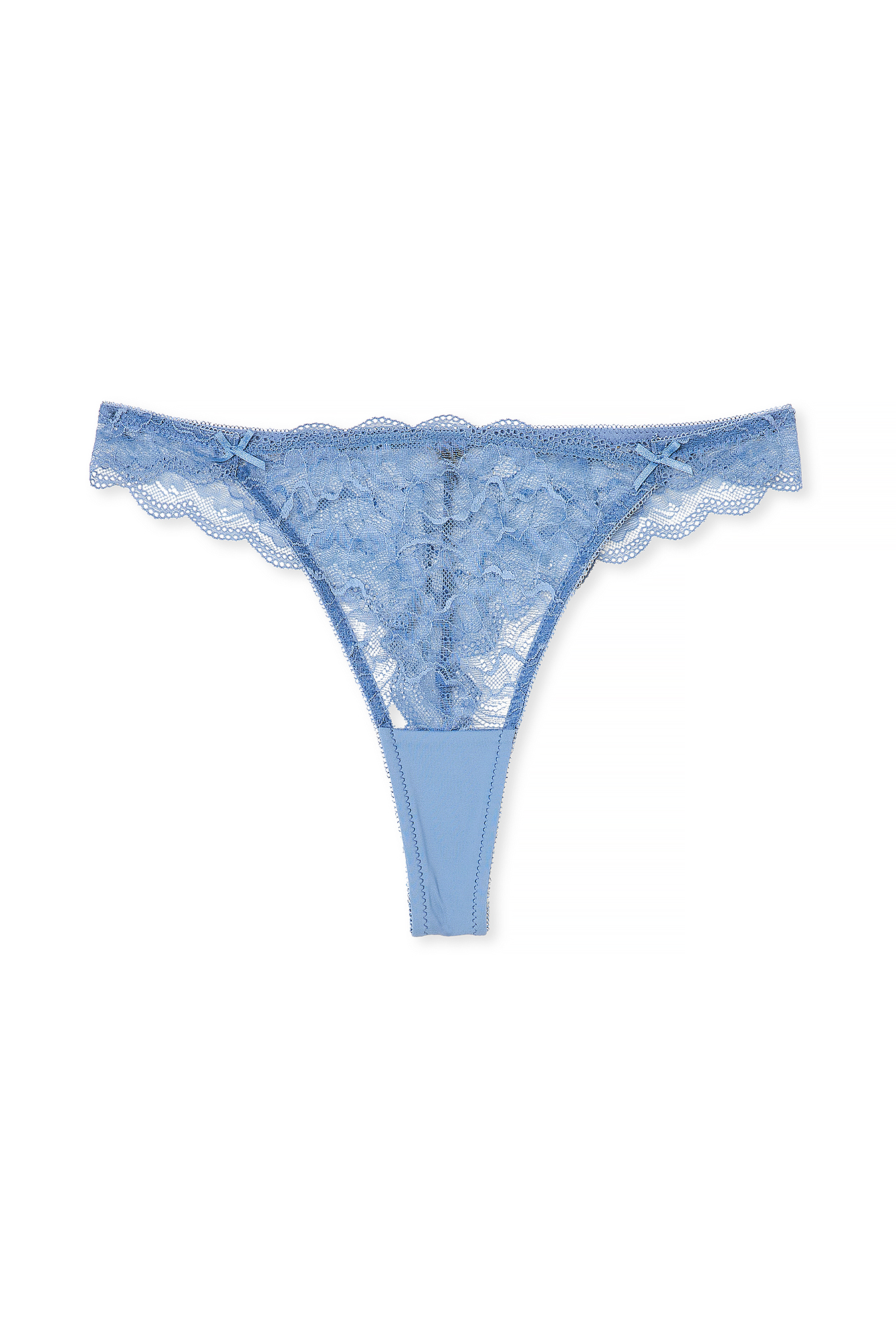 Sugar Bow Lace Thong Blue Na Kd