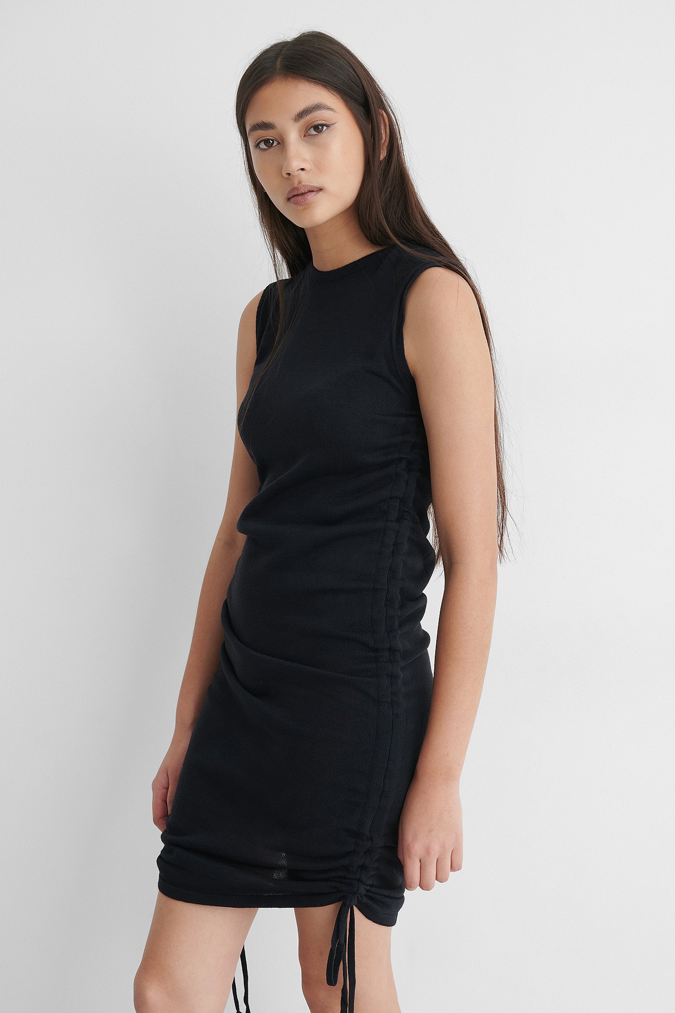 Drawstring Mini Dress Blue | NA-KD