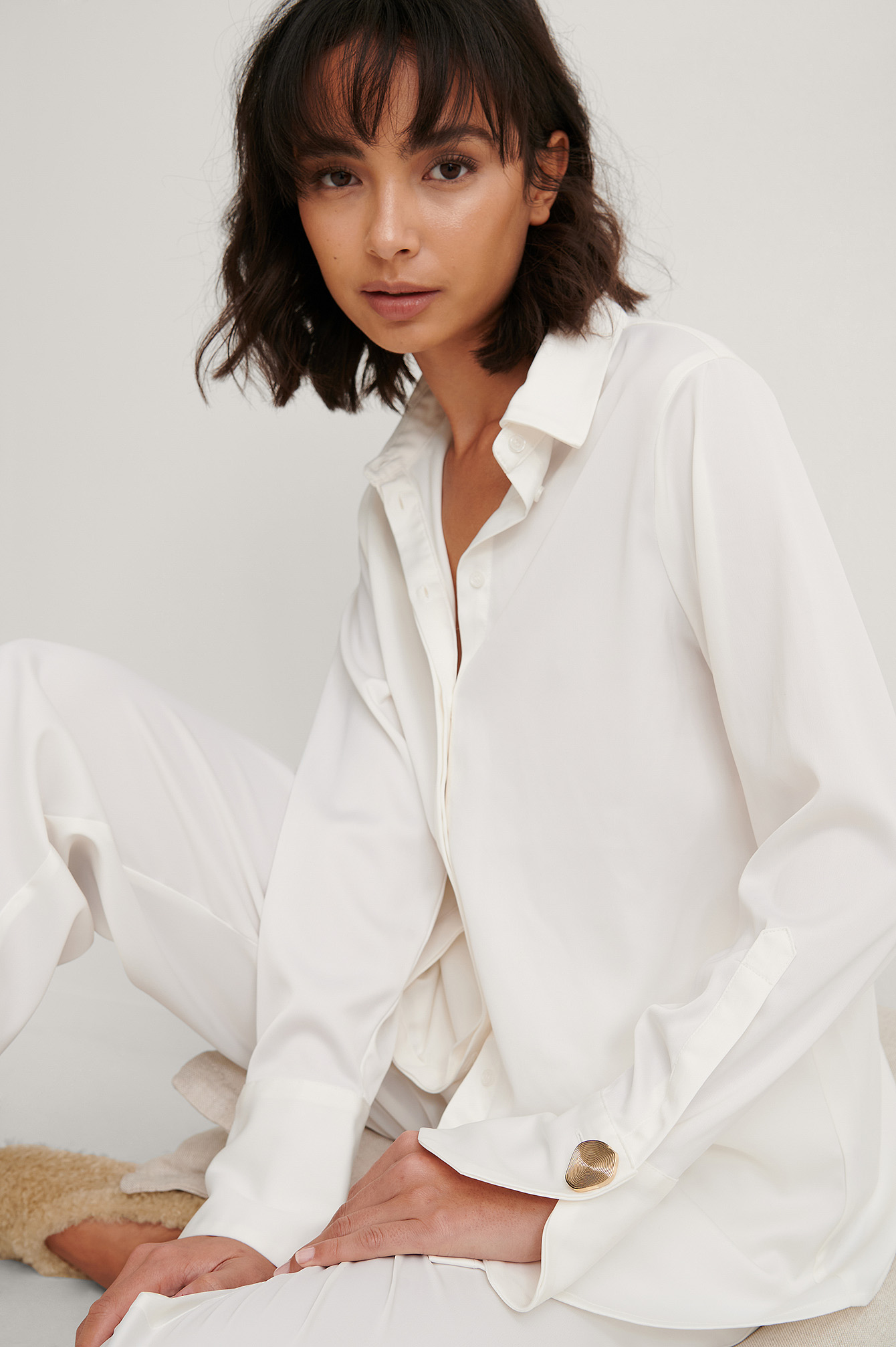 Loose Shirt White | NA-KD