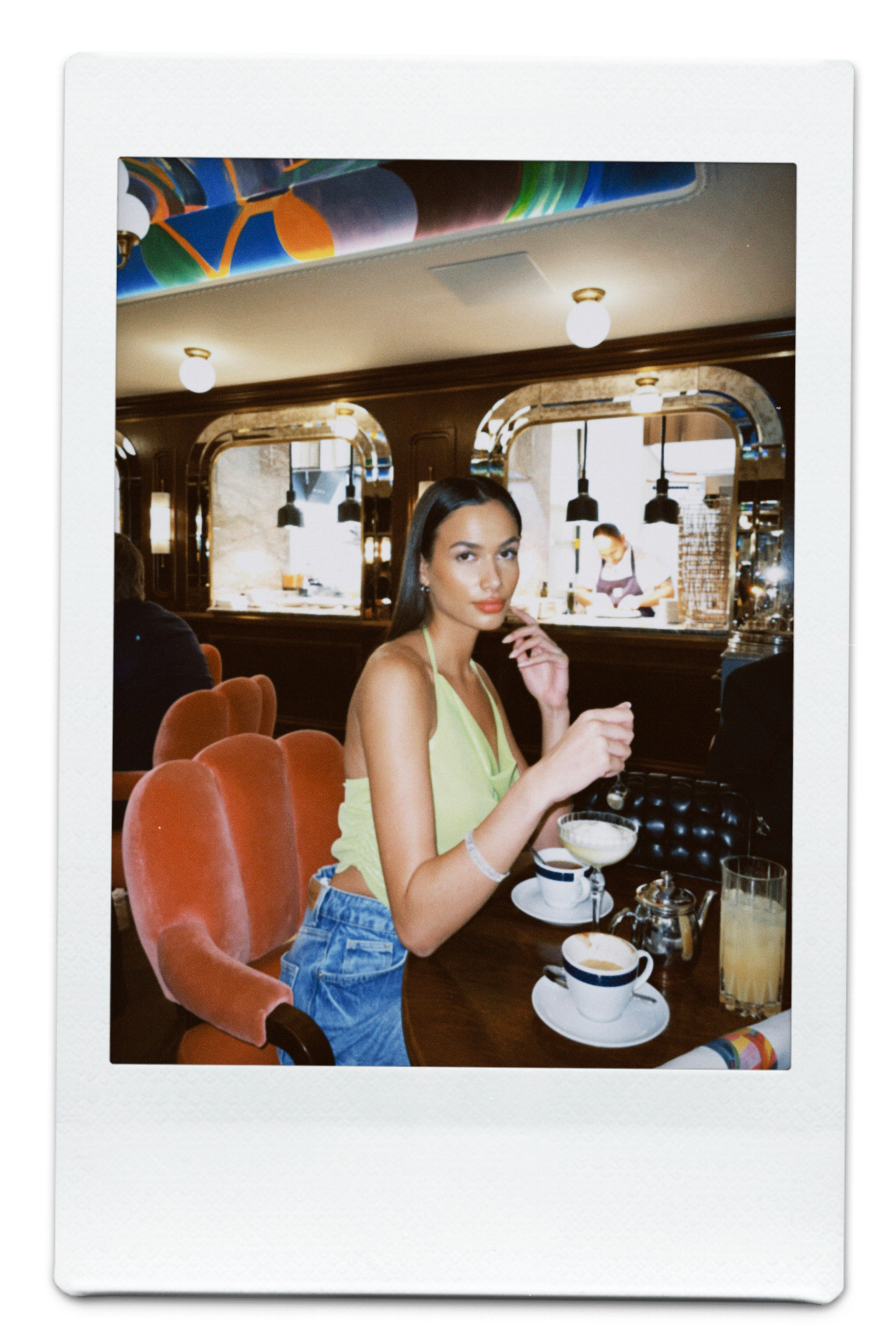 V-neck Gathered Front Top Green | na-kd.com