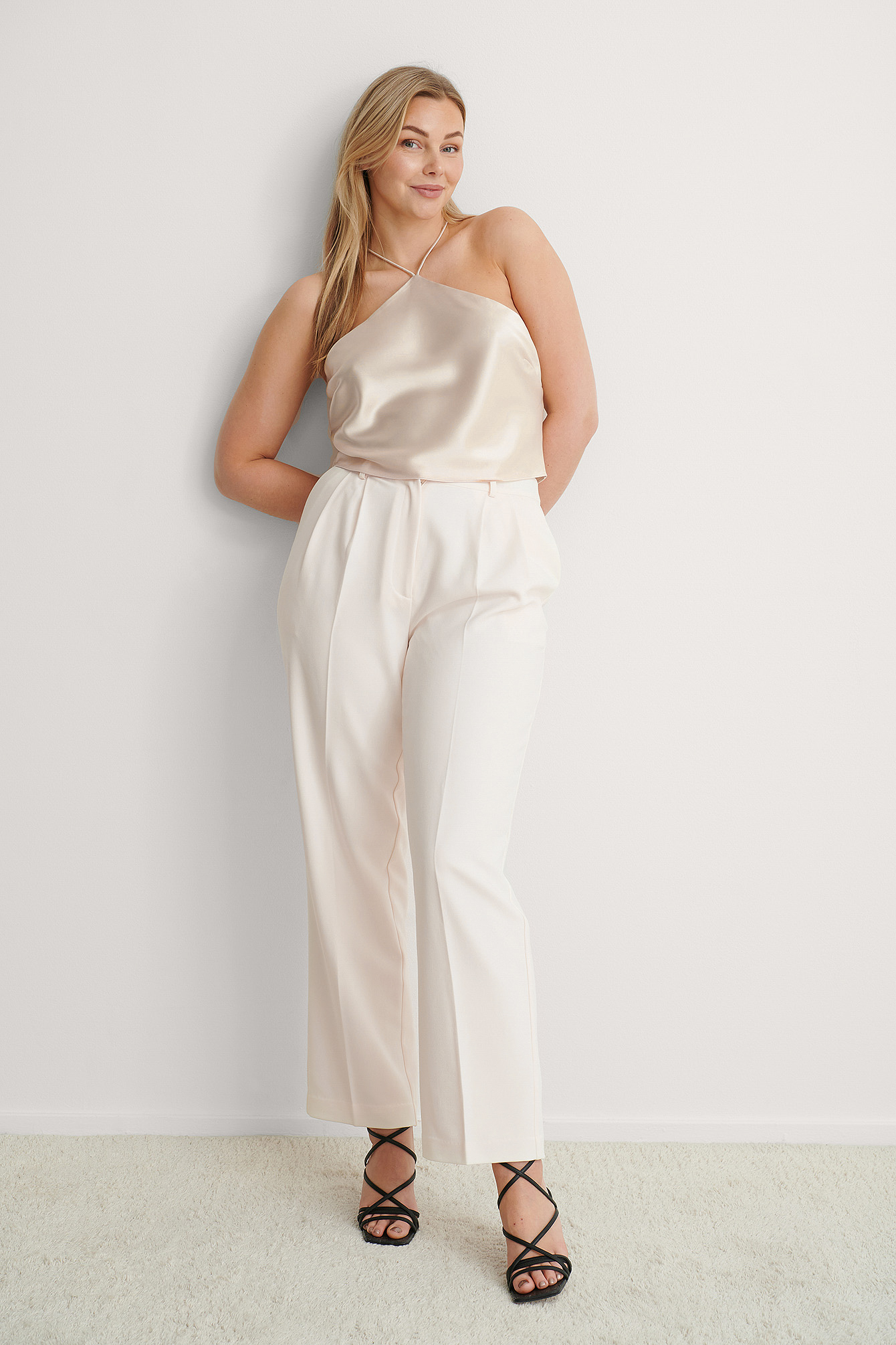 Satin Singlet Beige | na-kd.com