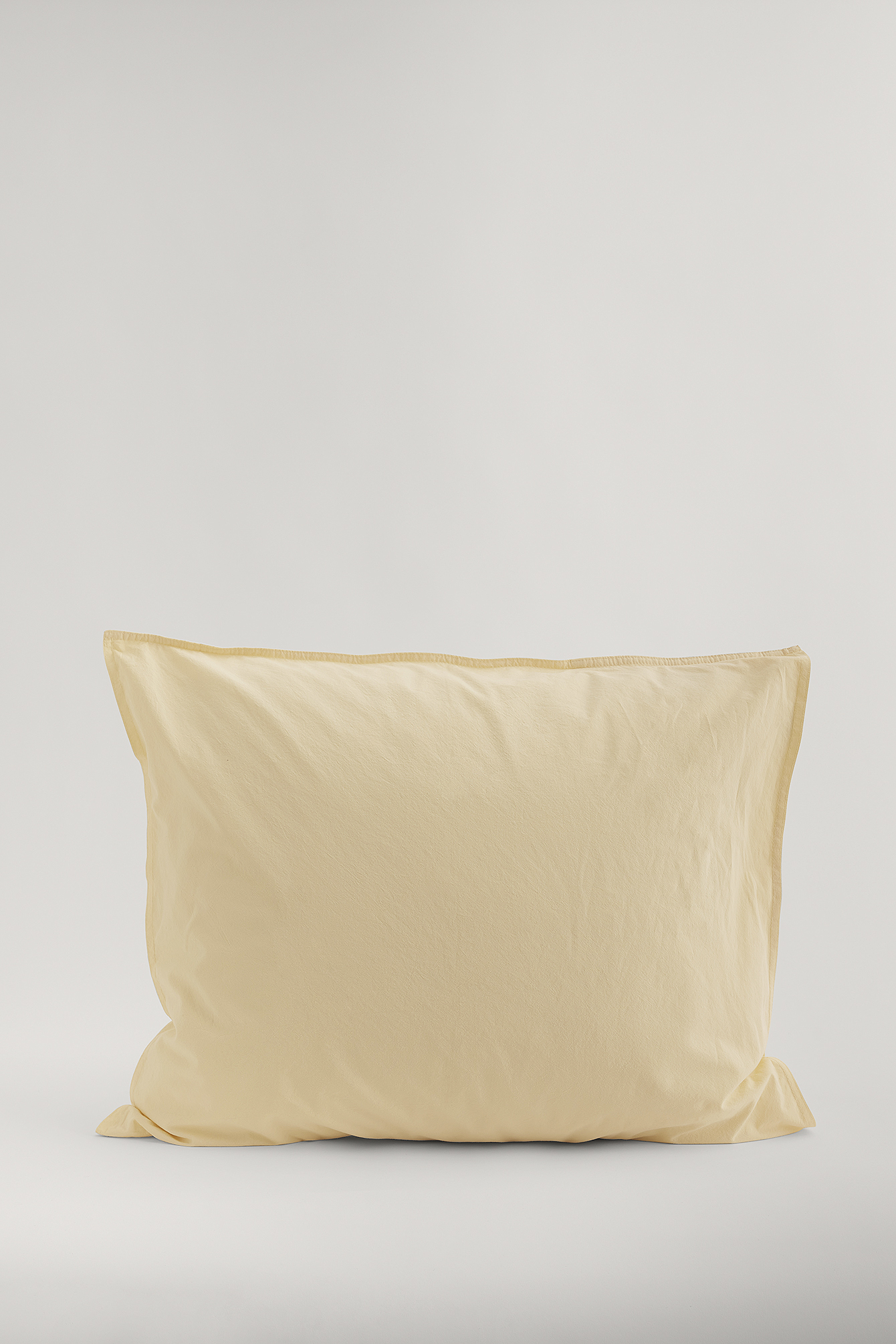 Washed Organic Cotton Pillowcase Yellow | NA-KD