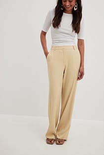 Basic Suit Pants Yellow | NA-KD