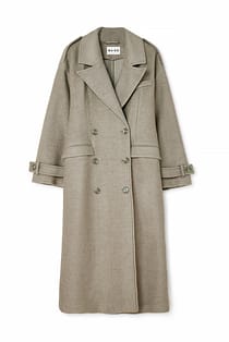 Belted Structured Coat Beige | NA-KD