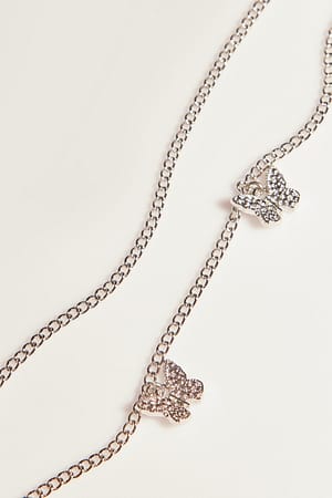 Butterfly Belly Chain Silver | NA-KD