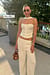 Scarf Detail Tube Top Offwhite | NA-KD