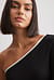 Contrast Binding One Shoulder Top Black | NA-KD