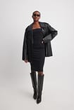 Croc Pointy Toe Boots Black | NA-KD