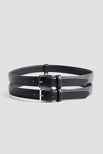 Double Waist Belt Black | NA-KD