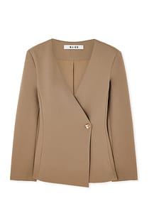 Fitted Blazer Without Lapel Brown | NA-KD