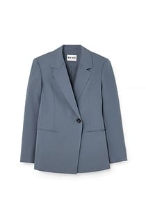 Fitted Overlap Blazer Grey | NA-KD