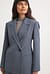 Fitted Overlap Blazer Grey | NA-KD