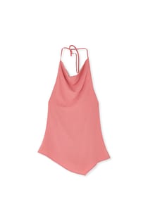 Funnel Neck Open Back Top Red | NA-KD