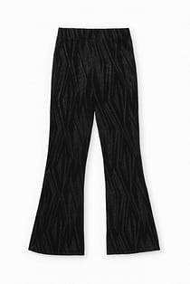 Glitter Jacquard Pants Black | NA-KD