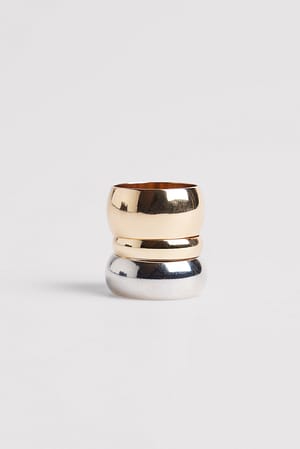 Multipack Mix Rings Silver | NA-KD