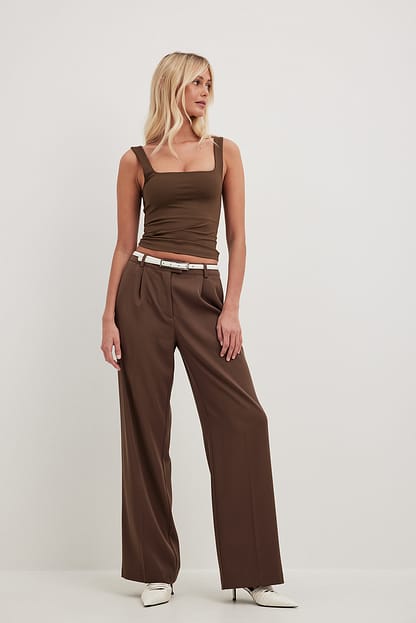 Double Folded Singlet Brown | NA-KD