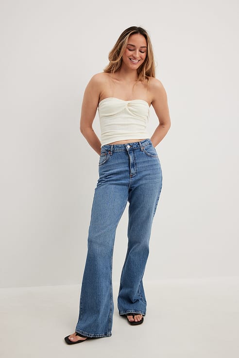 Front Twist Tube Top Offwhite | NA-KD