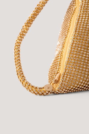 Metal Strass Bag Gold | NA-KD