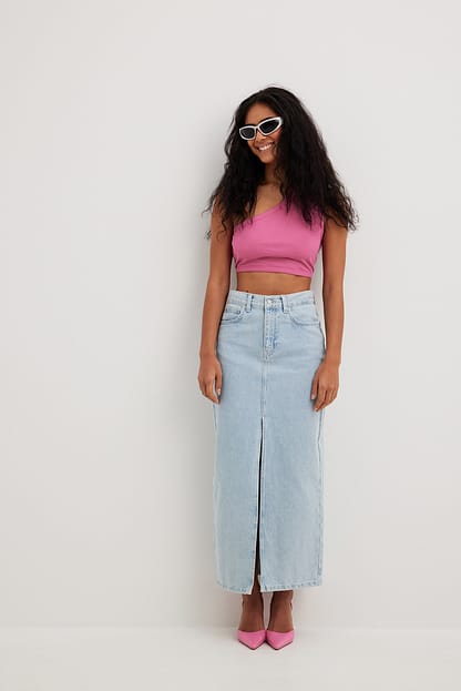 Open Back Tie Top Pink | NA-KD