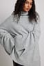 Oversized Knited Sweater Grey | NA-KD