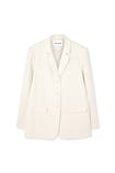 Oversized Three Button Blazer Offwhite | NA-KD
