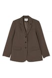 Oversized Three Button Blazer Brown | NA-KD