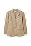 Oversized Three Button Blazer Beige | NA-KD