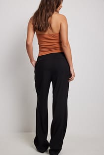 Rhinestone Strap Waterfall Singlet Orange | NA-KD