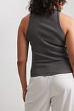 Ribbed Tank Grey | NA-KD