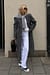 Sharp Shoulder Maxi Coat Multicolor | NA-KD