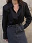 Shoulder Pad Long Sleeve Shirt Black | NA-KD
