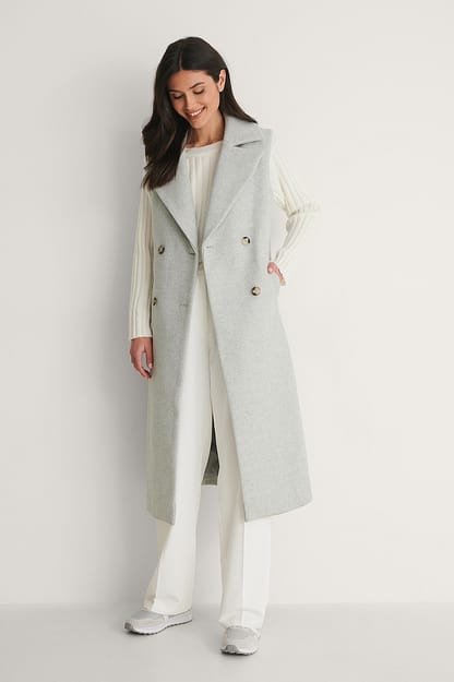 Buttoned Vest Grey | na-kd.com