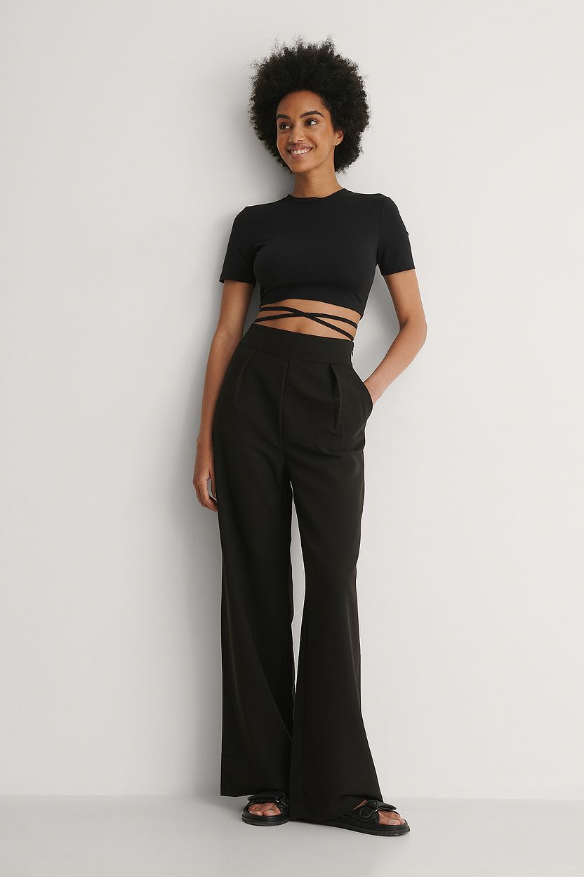 Twist Strap Top Black | na-kd.com