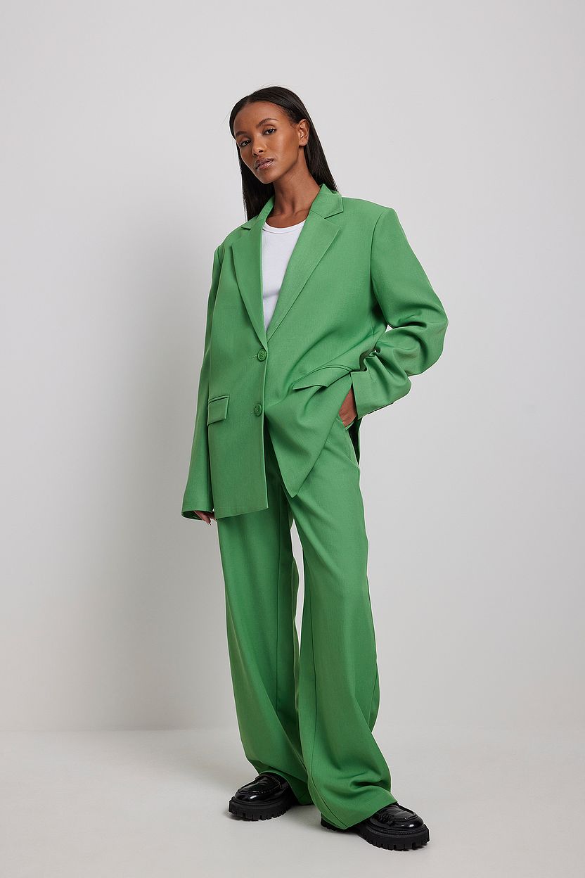 Everyday Classic Blazer Green | NA-KD
