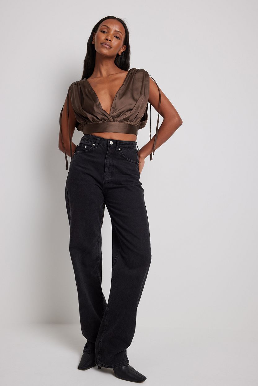 Mit quadratischer Spitze weich stiefeletten Schwarz | NA-KD