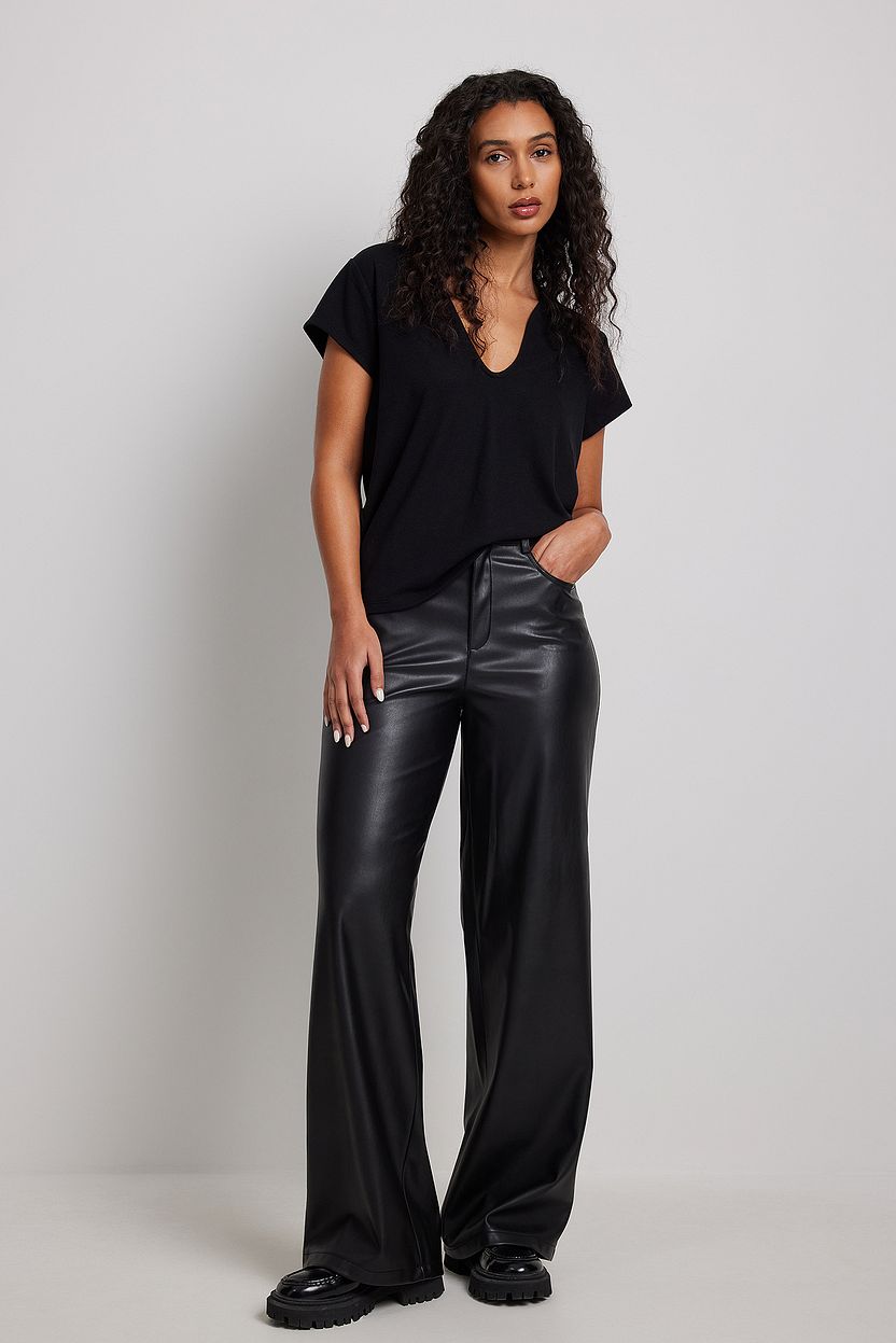 Pu Trousers Black | NA-KD