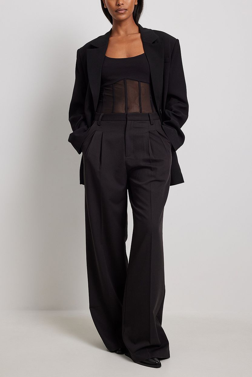 Heavy Oversized Blazer Black | NA-KD