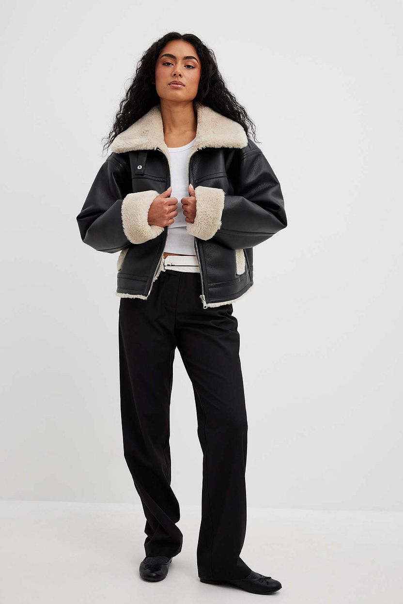Classic Bonded Jacket Black | NA-KD
