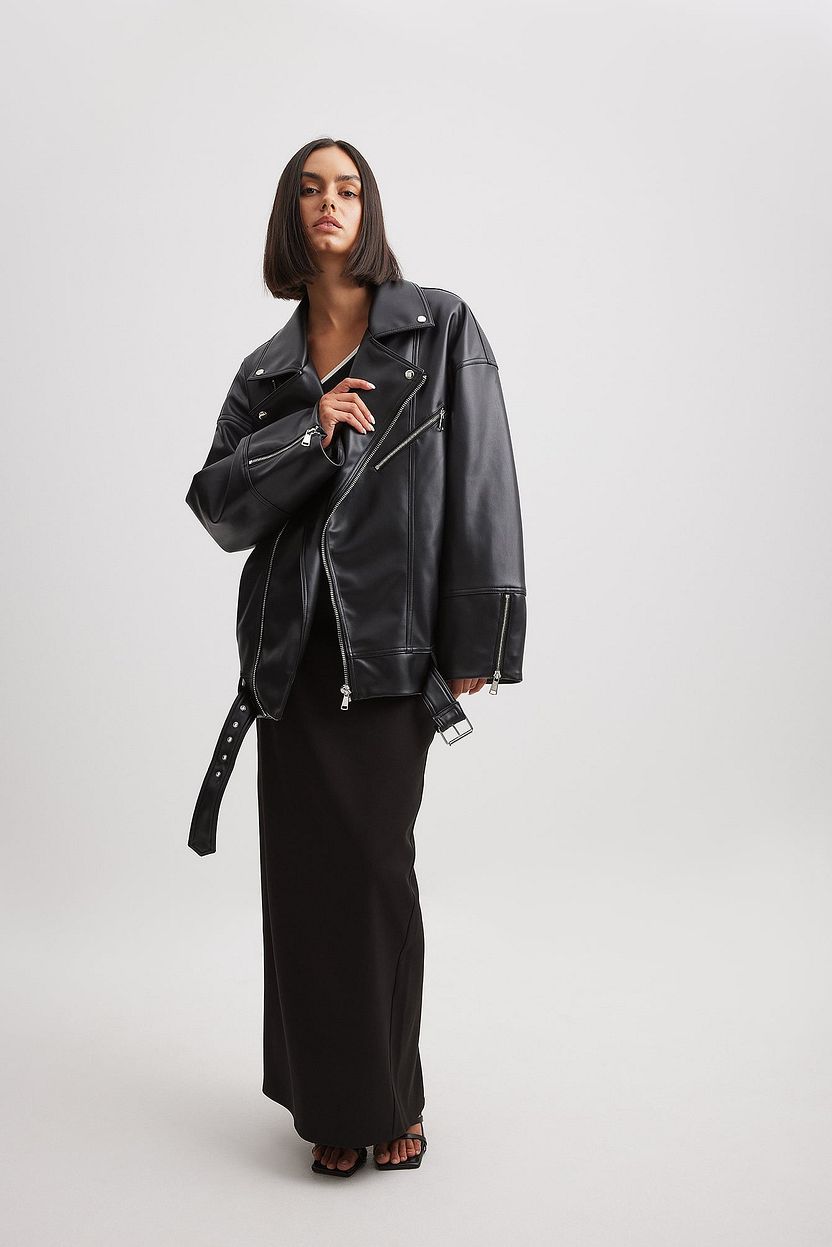 Contrast Binding One Shoulder Top Black Na Kd