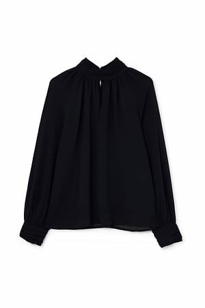 Structured Blouse Black | NA-KD